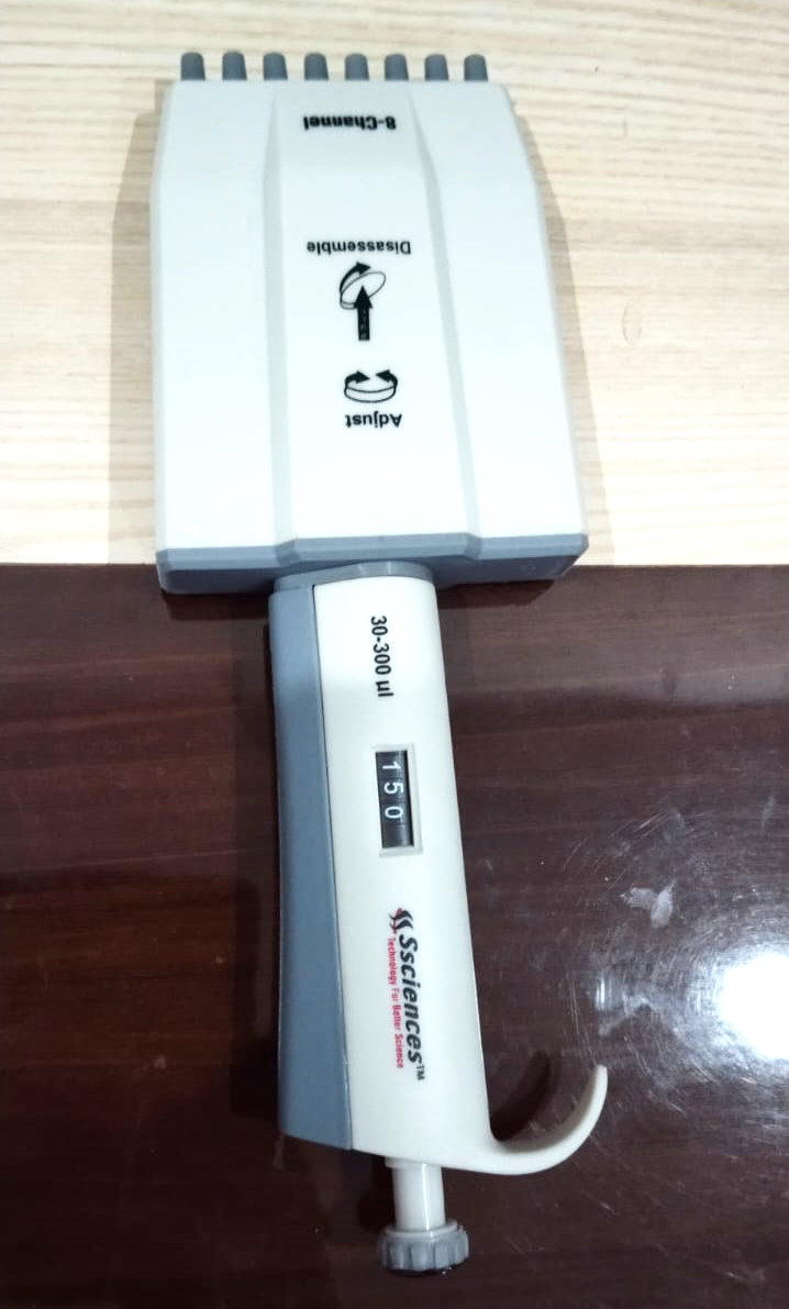 Multichannel Pipette 8 Channel | SSCIENCES | +91-9266169685